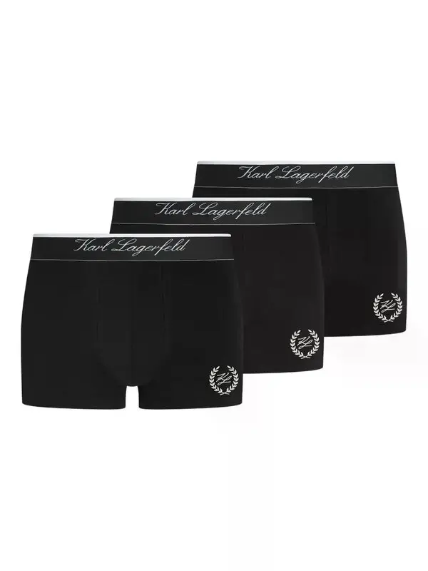 Karl Lagerfeld Crest-logo Boxers - Black
