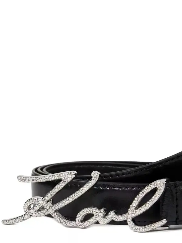 Karl Lagerfeld K/signature Logo-lettering Belt