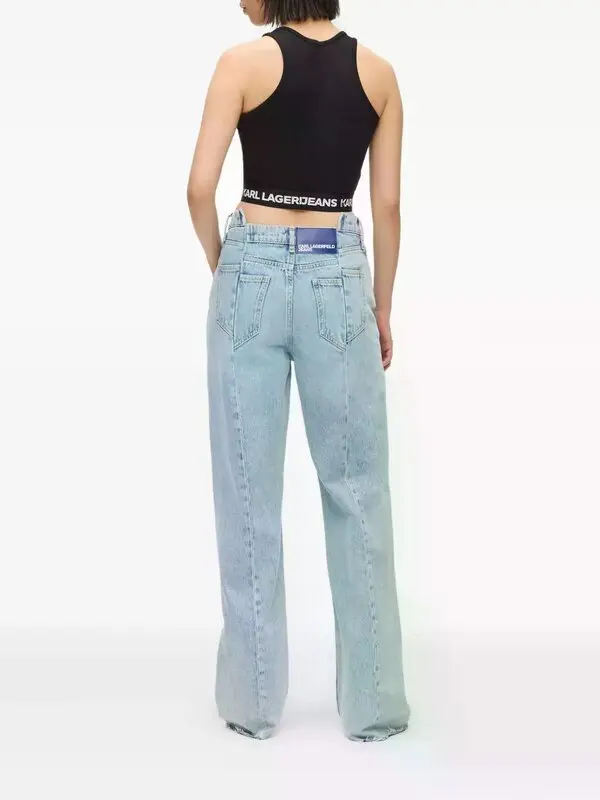 Karl Lagerfeld Seamed Relaxed Fit Jeans