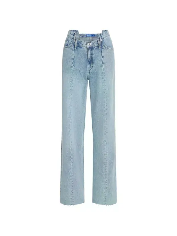 Karl Lagerfeld Seamed Relaxed Fit Jeans - Blue
