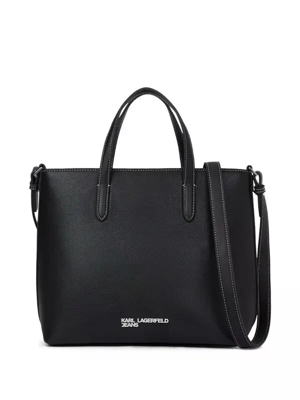 Karl Lagerfeld Logo Print Tote Bag - Black