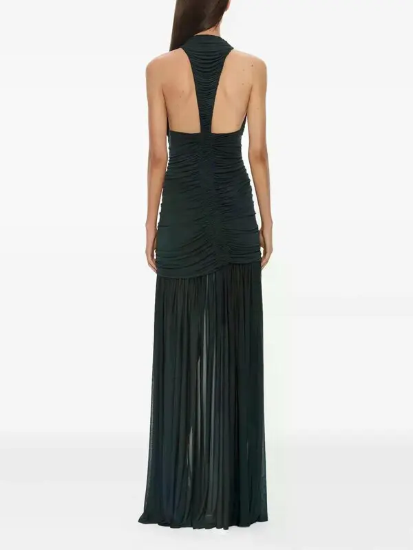 Christopher Esber Orion Ruched Gown - Green