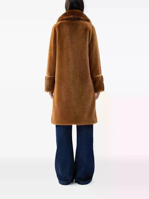 UNREAL FUR Faux Fur Trimmed Coat