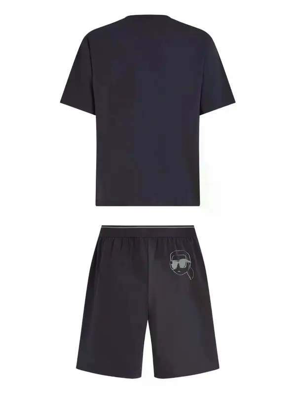 Karl Lagerfeld Logo-detailing Pajamas