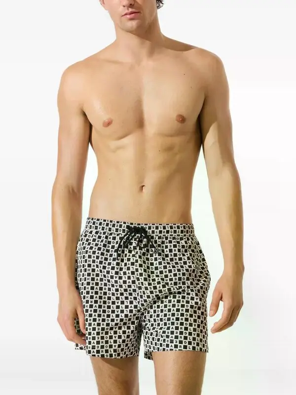 Karl Lagerfeld Checkerboard Swim Shorts