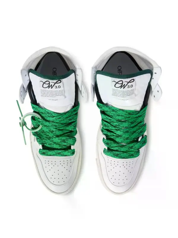 Off-White 3.0 Off Court Leather High Top Sneakers