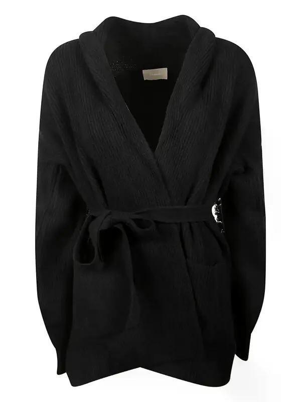 DRUMOHR Hooded Belted Cardigan