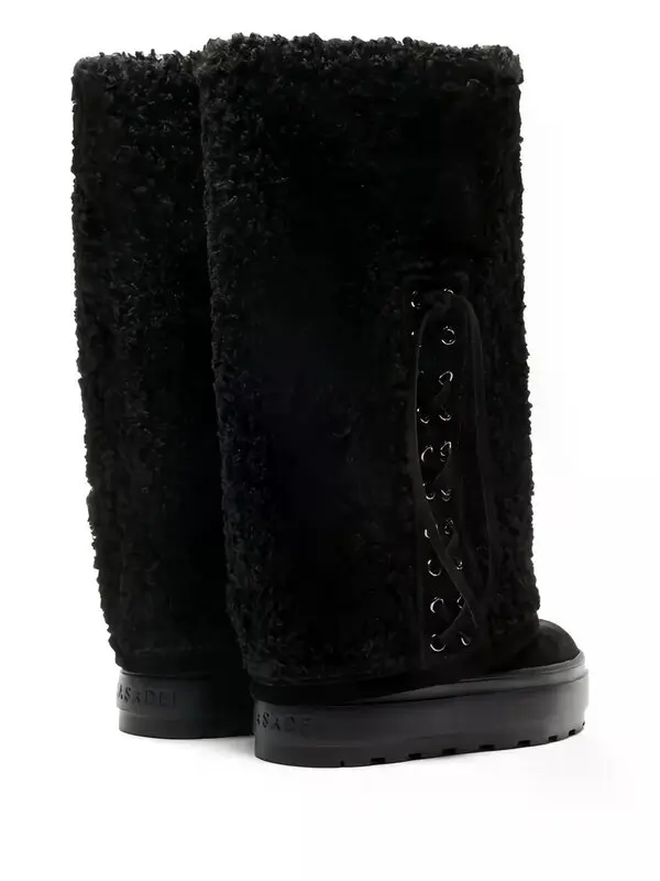 Casadei Lace-up Platform Boots