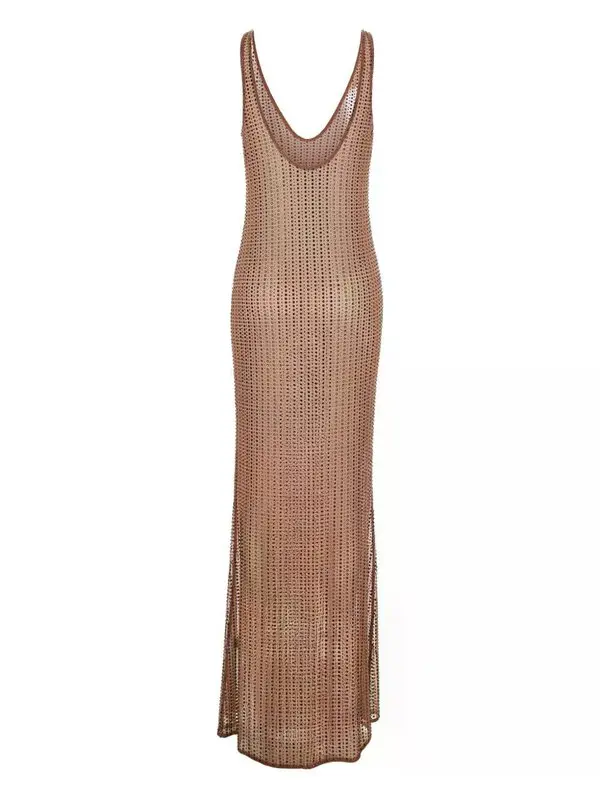 VENUJA Crystal-embellished Dress - Neutrals