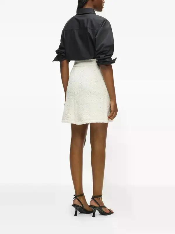 Karl Lagerfeld Mini Bouclé Pocket Skirt