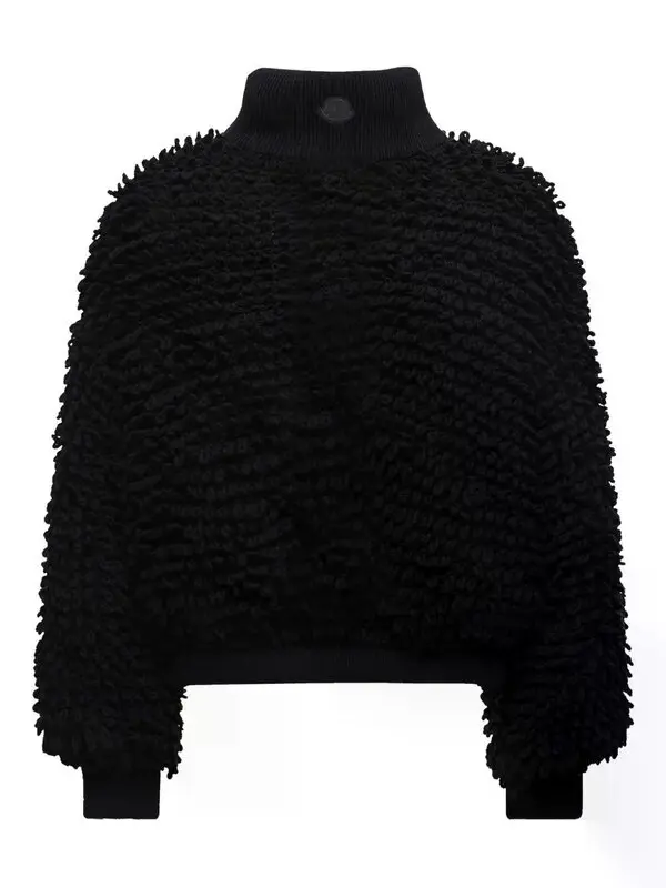 Moncler Ribbed-collar Zip Cardigan