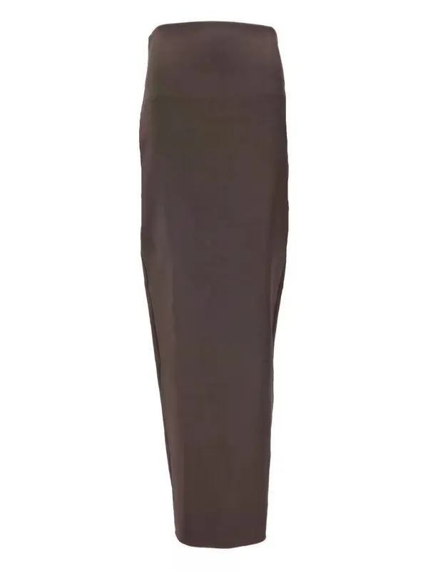 Rick Owens Dirt Pillar Maxi Skirt - Brown