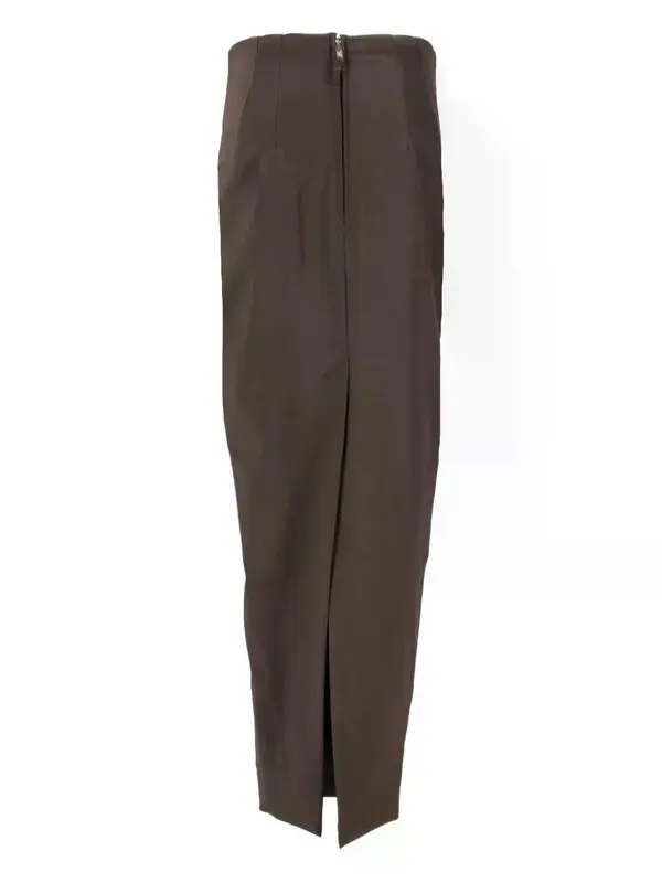 Rick Owens Dirt Pillar Maxi Skirt - Brown