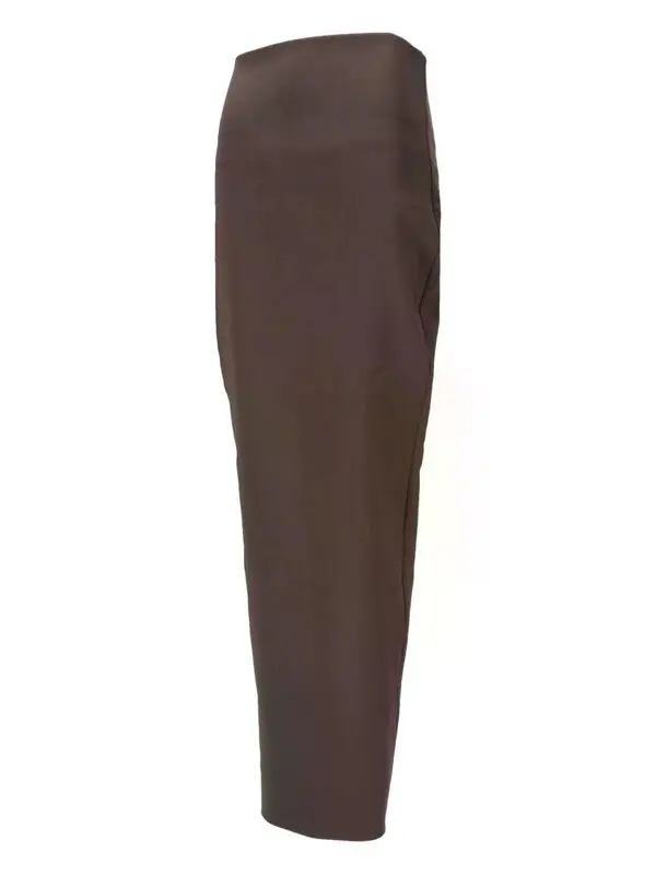 Rick Owens Dirt Pillar Maxi Skirt - Brown