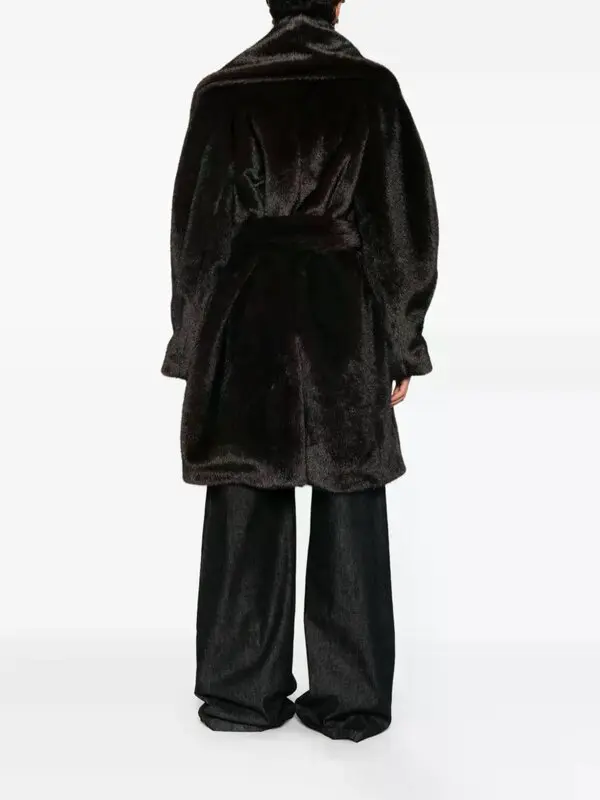 Coperni Belted Faux Fur Coat