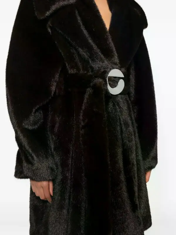 Coperni Belted Faux Fur Coat