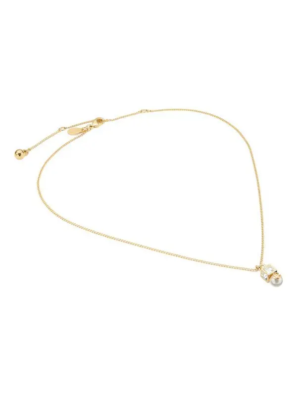 JIMMY CHOO Finish Pearl Pendant Necklace