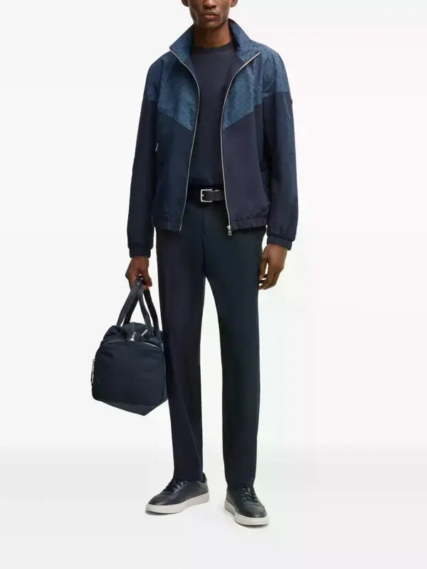 BOSS Patterned Panelled Jacket