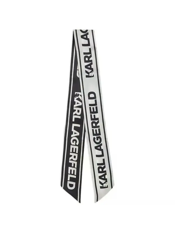 Karl Lagerfeld Silk Scarf - Black