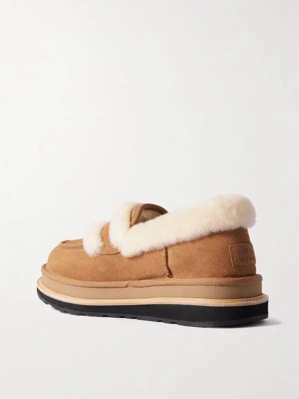 UGG Sacai X Shearling-lined Loafers