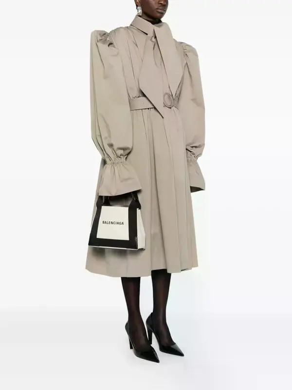 Balenciaga Logo Print Canvas Tote Bag - Neutrals