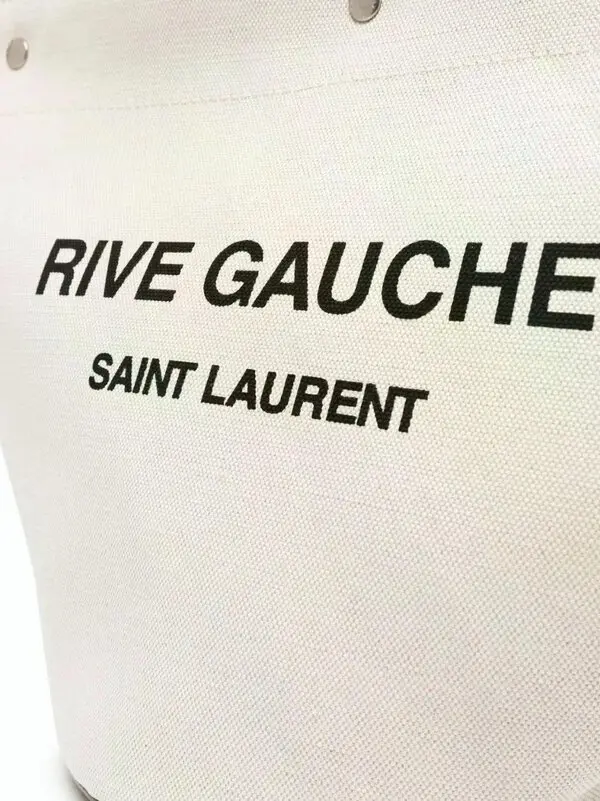 Saint Laurent Rive Gauche Tote Bag - Neutrals