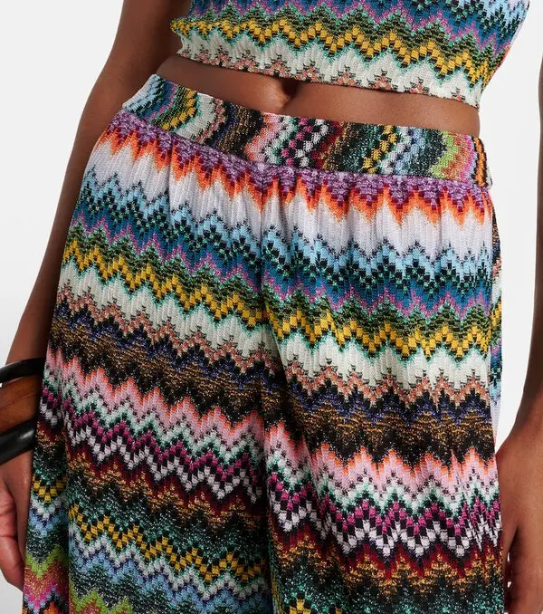 Missoni Zigzag Lame Palazzo Pants
