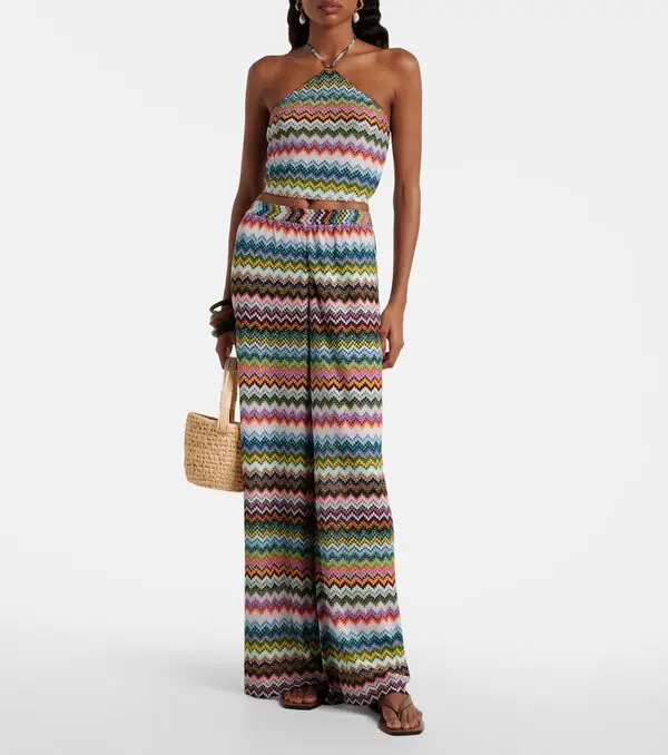 Missoni Zigzag Lame Palazzo Pants