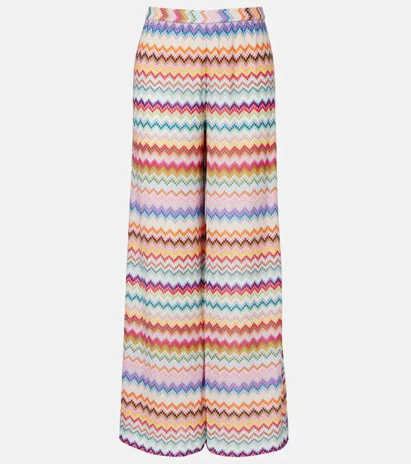 Missoni Zigzag Lame Palazzo Pants - Multicoloured