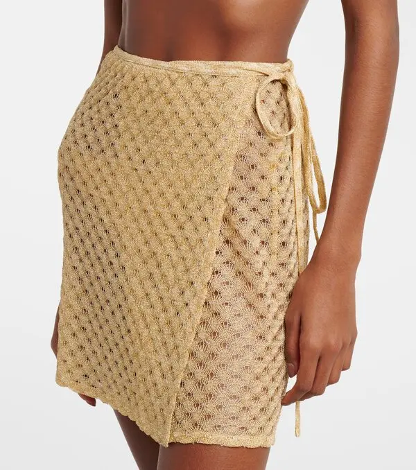 Missoni Lame Wrap Skirt - Gold
