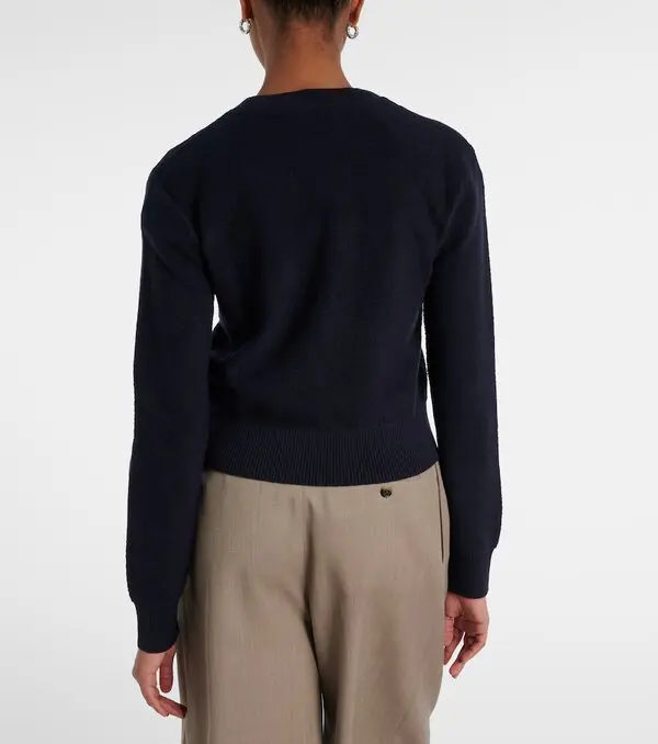 Loewe Embroidered Wool Crewneck Sweater