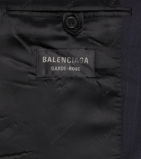 Balenciaga Pinstripe Wool Blazer