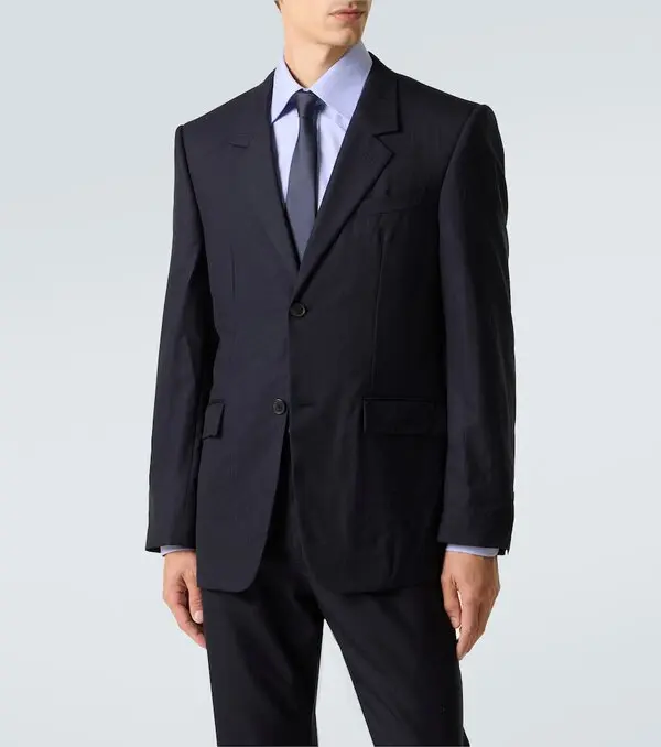Balenciaga Pinstripe Wool Blazer