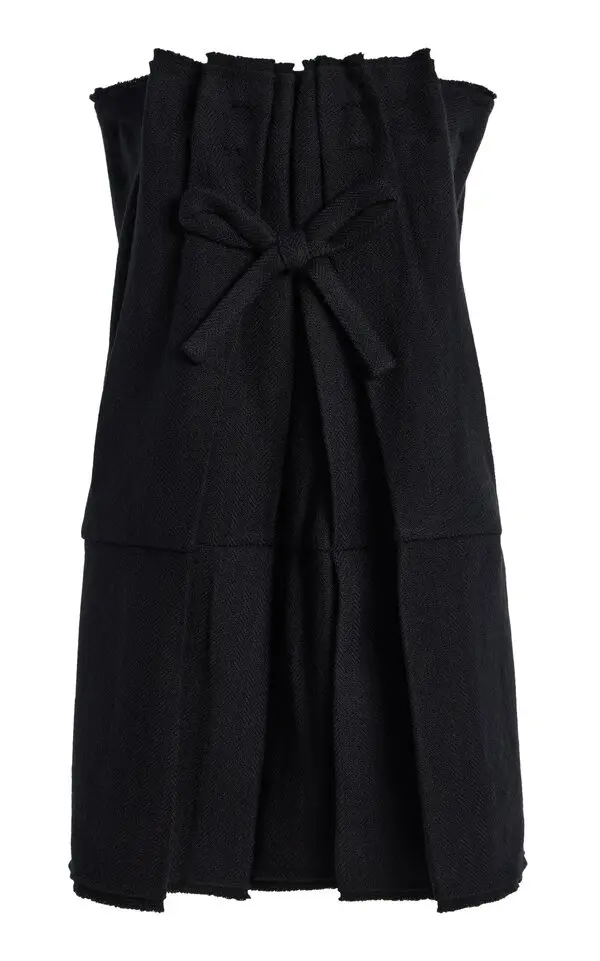 Prada Chevron Wool Mini Dress