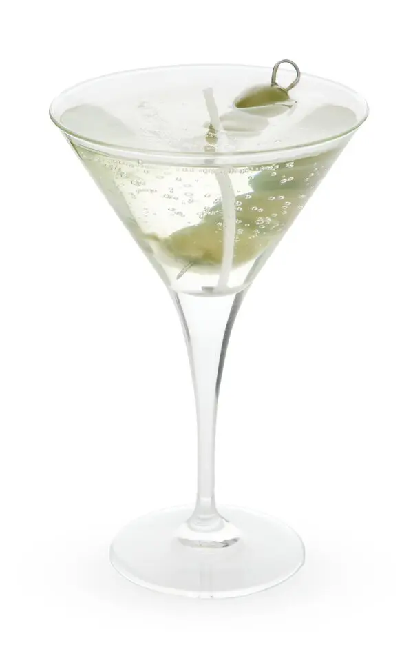 MODA DOMUS Martini Wax Candle - Clear