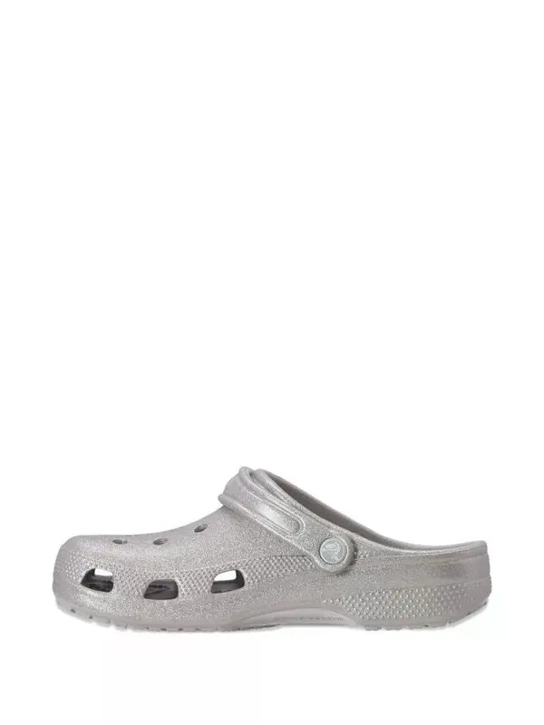 CROCS Classic Glitter Clogs - Silver
