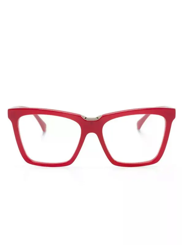 Max Mara Acetate Cat-eye Frame Glasses - Red
