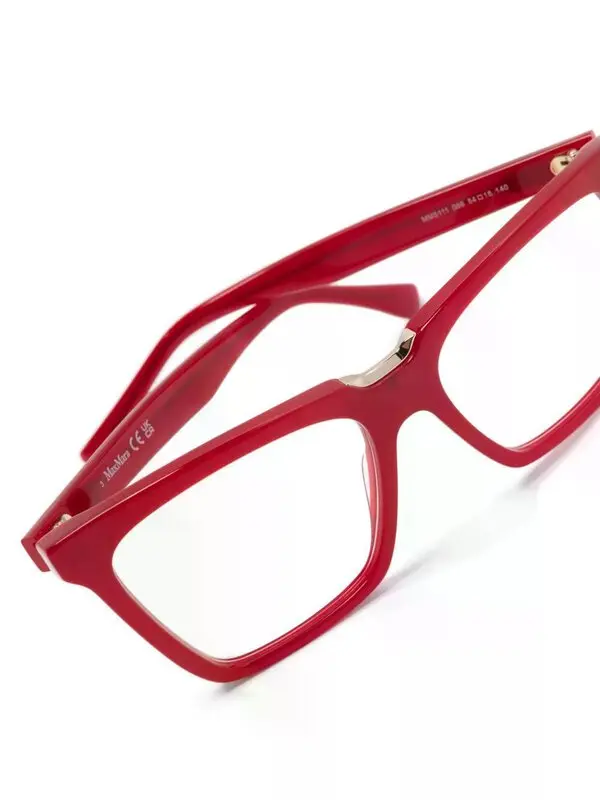 Max Mara Acetate Cat-eye Frame Glasses - Red