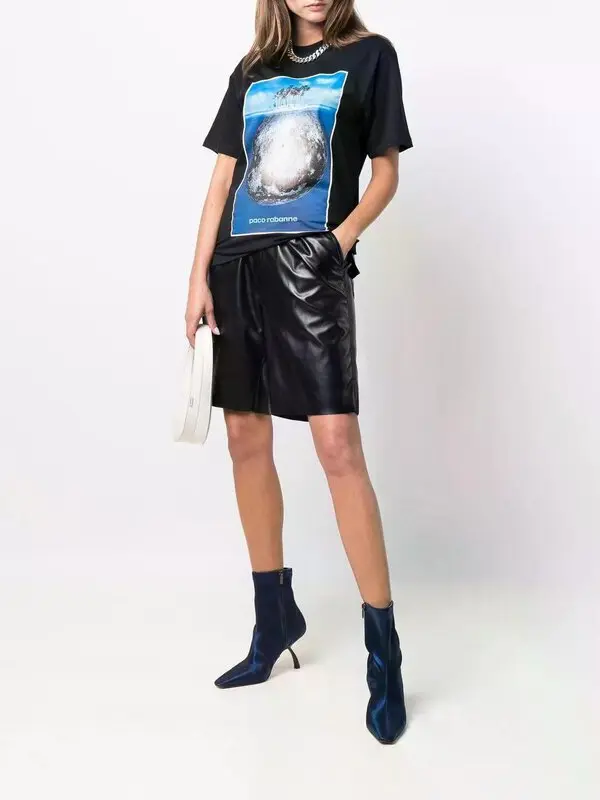 Rabanne Organic Cotton Logo Print T-shirt