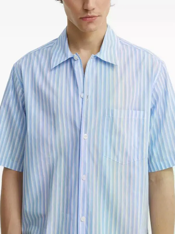 SAMSOE SAMSOE Chest-pocket Striped-pattern Shirt