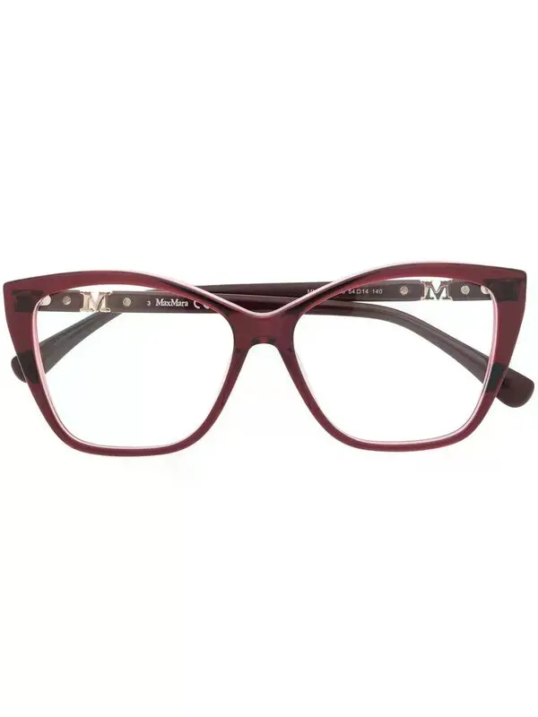 Max Mara Cat-eye Frame Glasses - Red