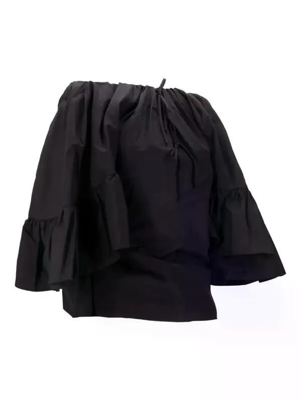 MERYLL ROGGE Ruffle Sleeve Blouse - Black