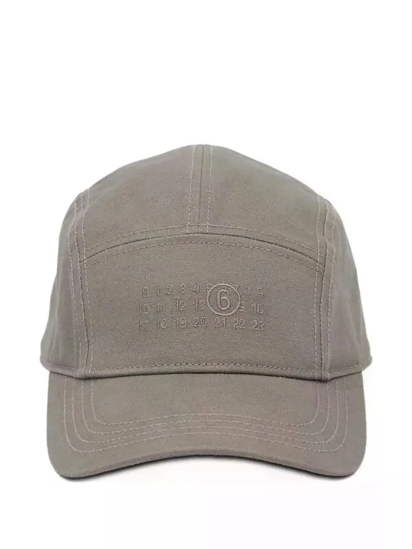 MAISON MARGIELA Cotton Canvas Cap - Grey