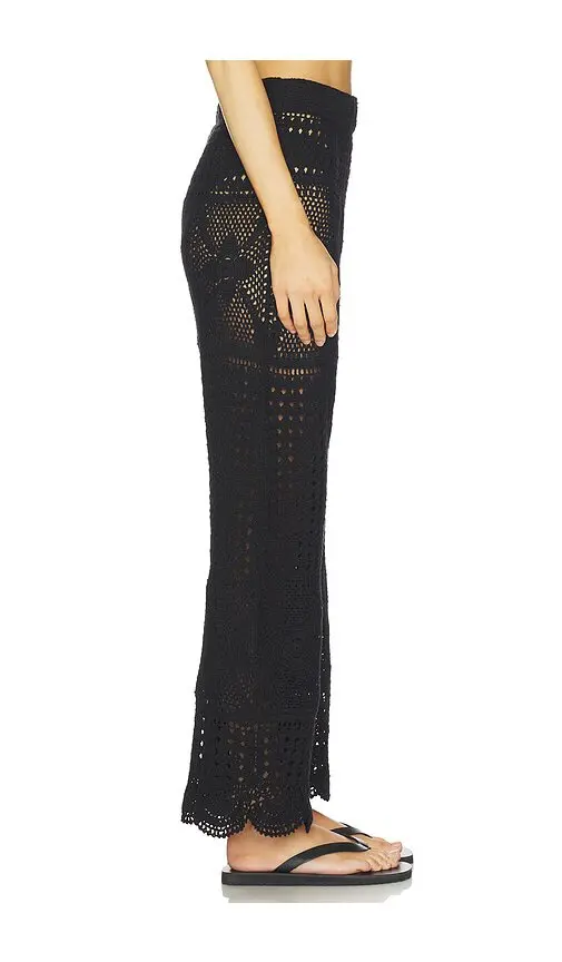 Agua Bendita Quilted Flared Pants