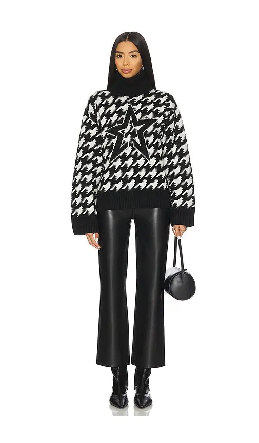 Perfect Moment Chunky Houndstooth Sweater In . Also - Black