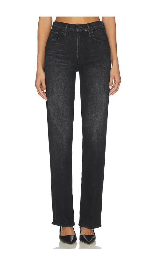 MOTHER The Rambler Zip Heel Jeans - Black