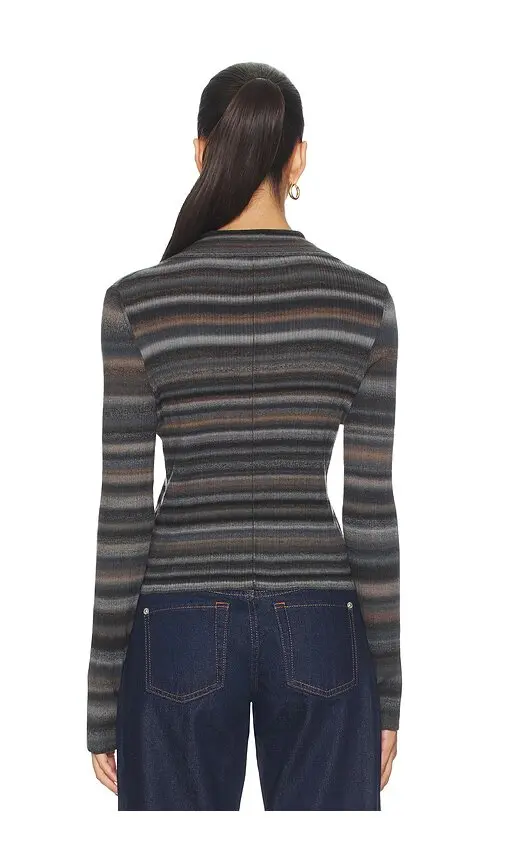 RE/DONE Ribbed Polo Cardigan