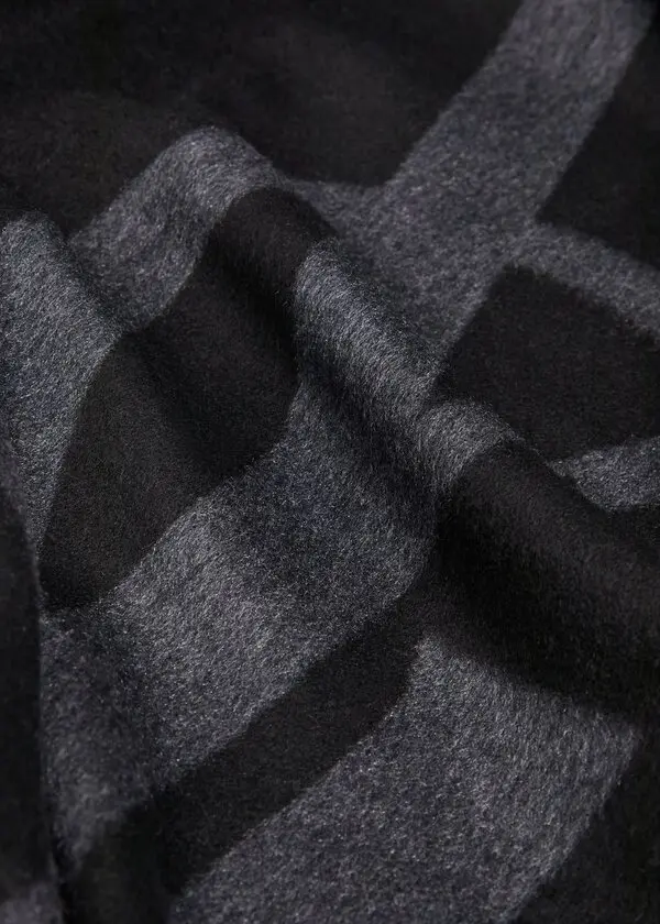 Saint Laurent Cassandra Logo Silk Scarf