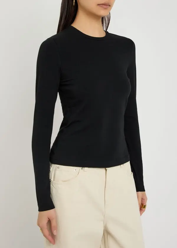Varley Edna Jersey Top - Black