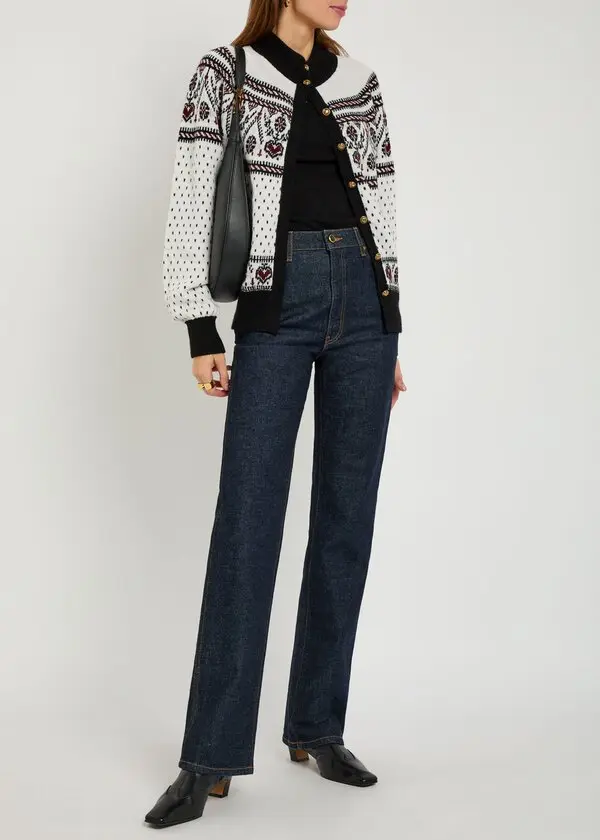 Khaite Marc Fair Isle Cashmere Cardigan